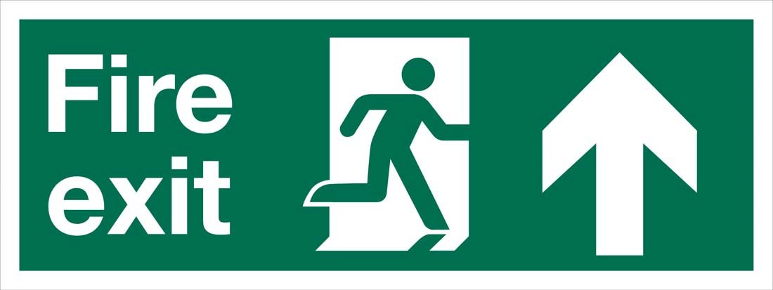 Fire Exit forward - Slater Signs