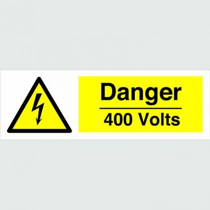 Danger 400 volts - Slater Signs