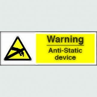 Warning Anti-Static device - Slater Signs