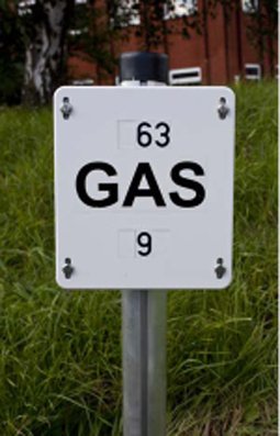 Gas Valve Sign (blank) - Slater Signs