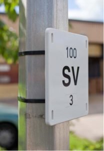 Sluice Valve SV Sign (blank) - Slater Signs