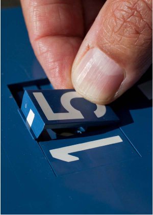 Blue Number Inserts - Slater Signs