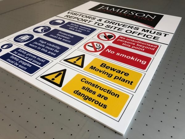 Custom, Bespoke Printed Construction Site Signage Kent | Slater Signs