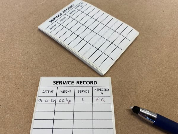 Service Stickers & Maintenance Labels | Slater Signs