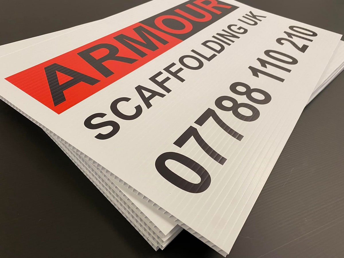 Printed Correx Signs | Short Term Signage | Slater Signs