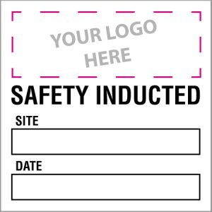 Safety Inducted Stickers | Hard Hat Stickers | 01322 558409