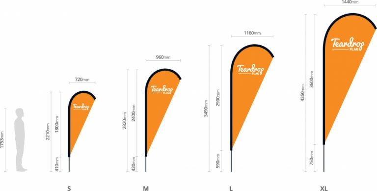 Teardrop Flag | Slater Signs | 01322 558409