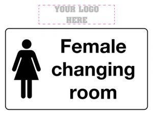 Female Changing Room Sign - Slater Signs