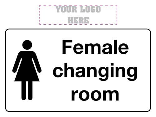 Female Changing Room Sign - Slater Signs