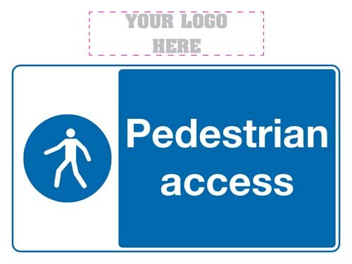 Pedestrian Access Sign Slater Signs