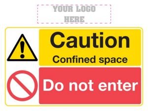 Caution Confined Space Do Not Enter Sign - Slater Signs