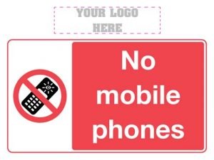 No Mobile Phones Sign - Slater Signs