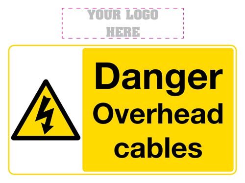 Danger Overhead Cables Sign - Slater Signs