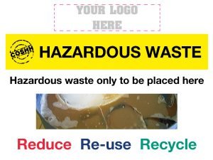 Hazardous COSHH Waste Sign - Slater Signs
